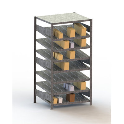 Clip S3 Gravity Fed Rack 14° St Seven Shelf Shelving Unit | Wayfair