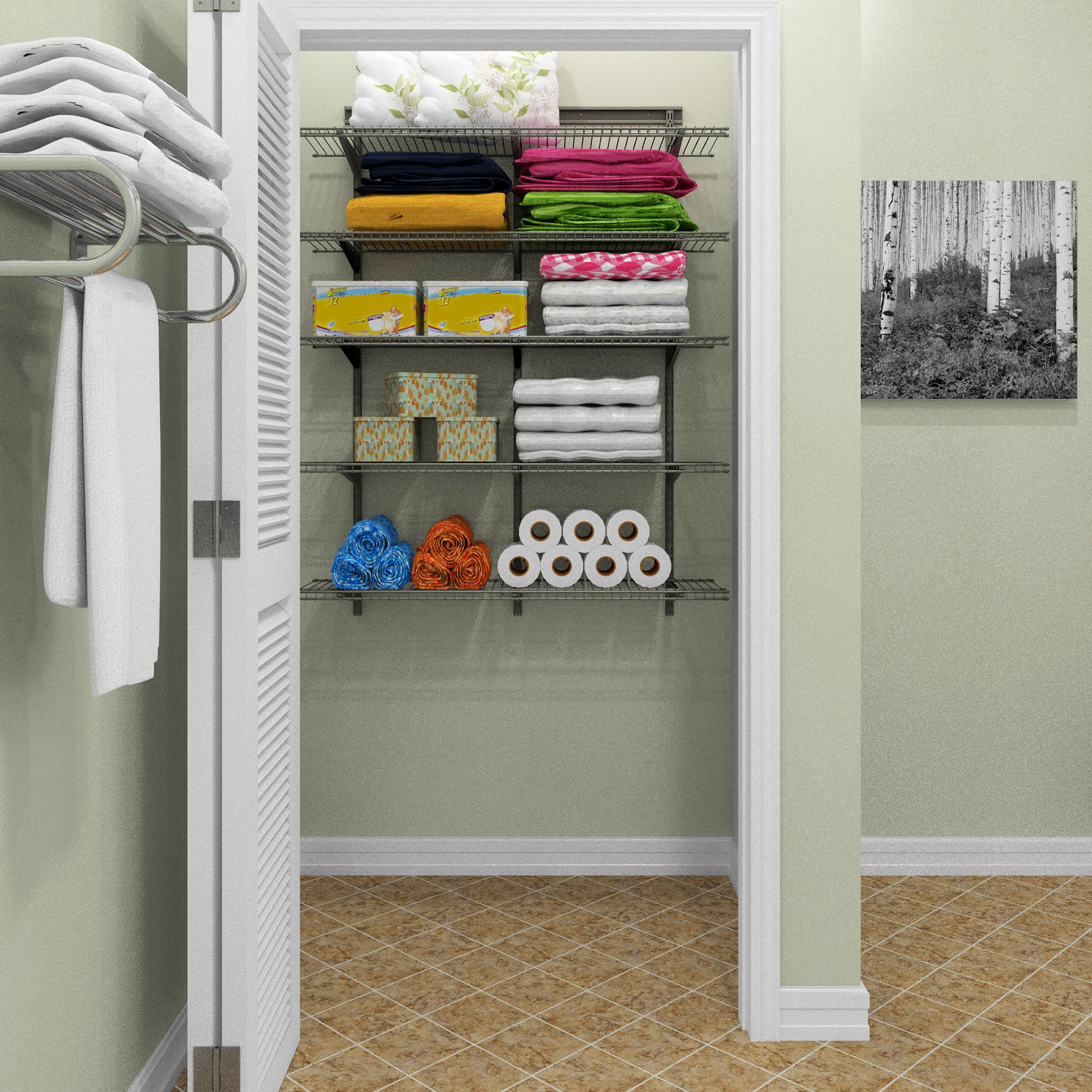 ClosetMaid ShelfTrack 12 Deep Nickel Wire Shelf Reviews Wayfair ClosetMaid ShelfTrack 12 Deep Nickel Wire Shelf Reviews Wayfair
